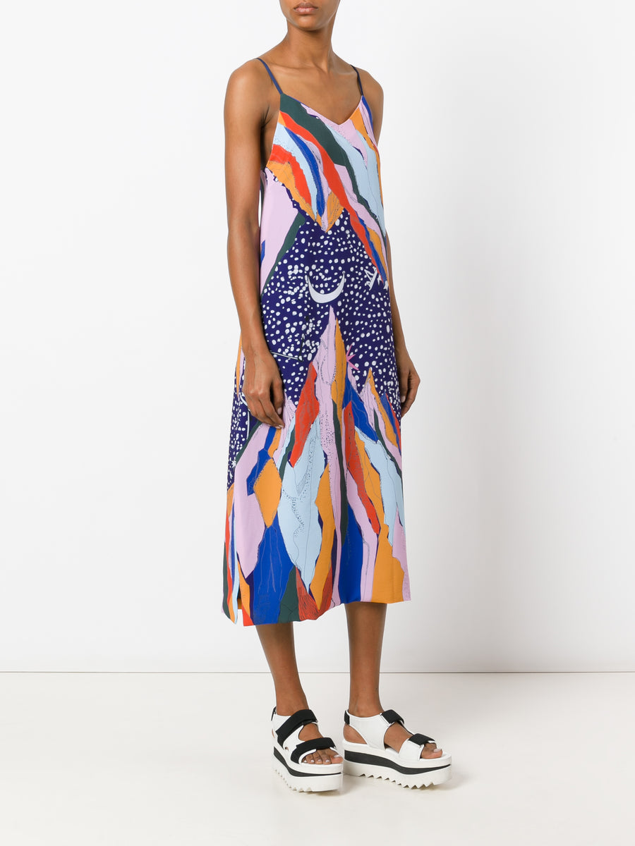 Mountain print slip dress – Reemami
